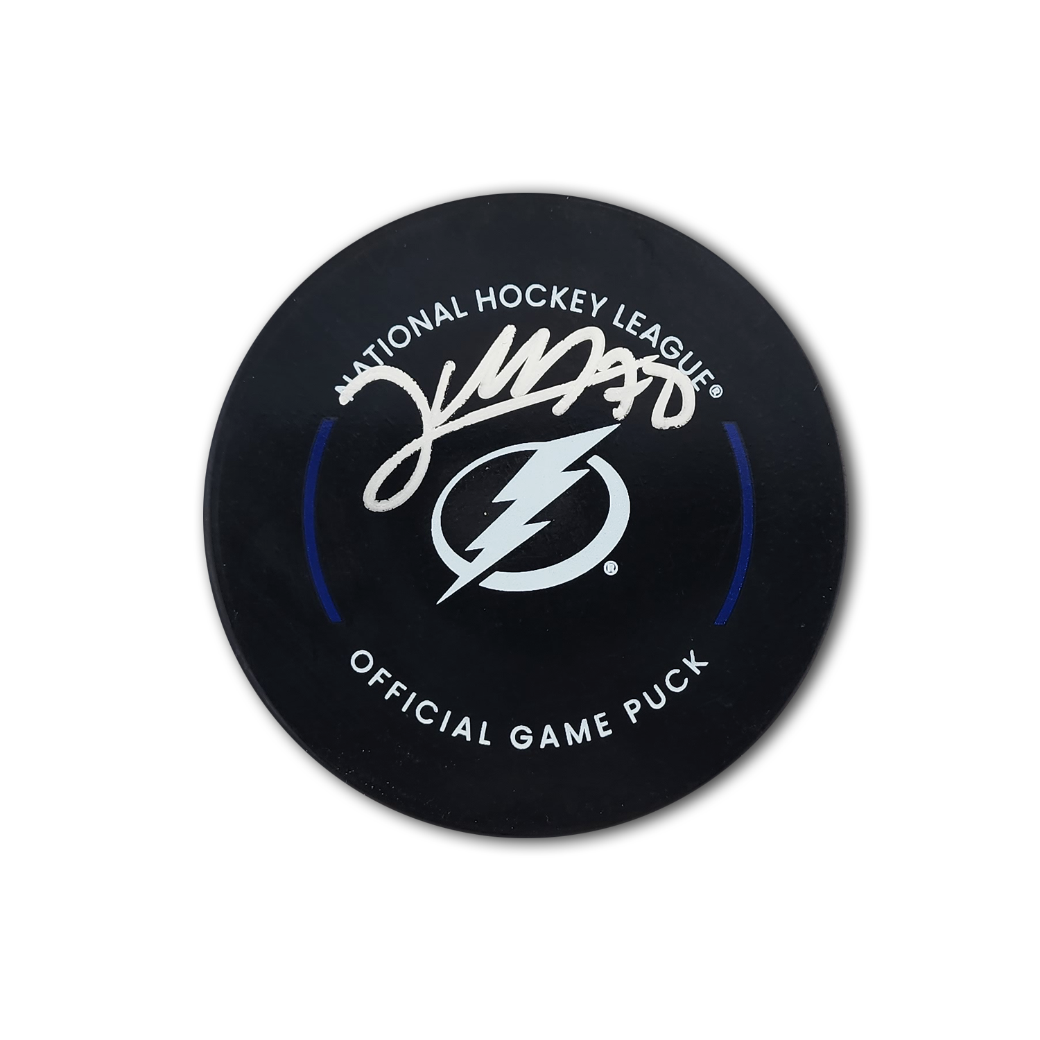Emil Lilleberg Autographed Tampa Bay Lightning Official Hockey Puck ...